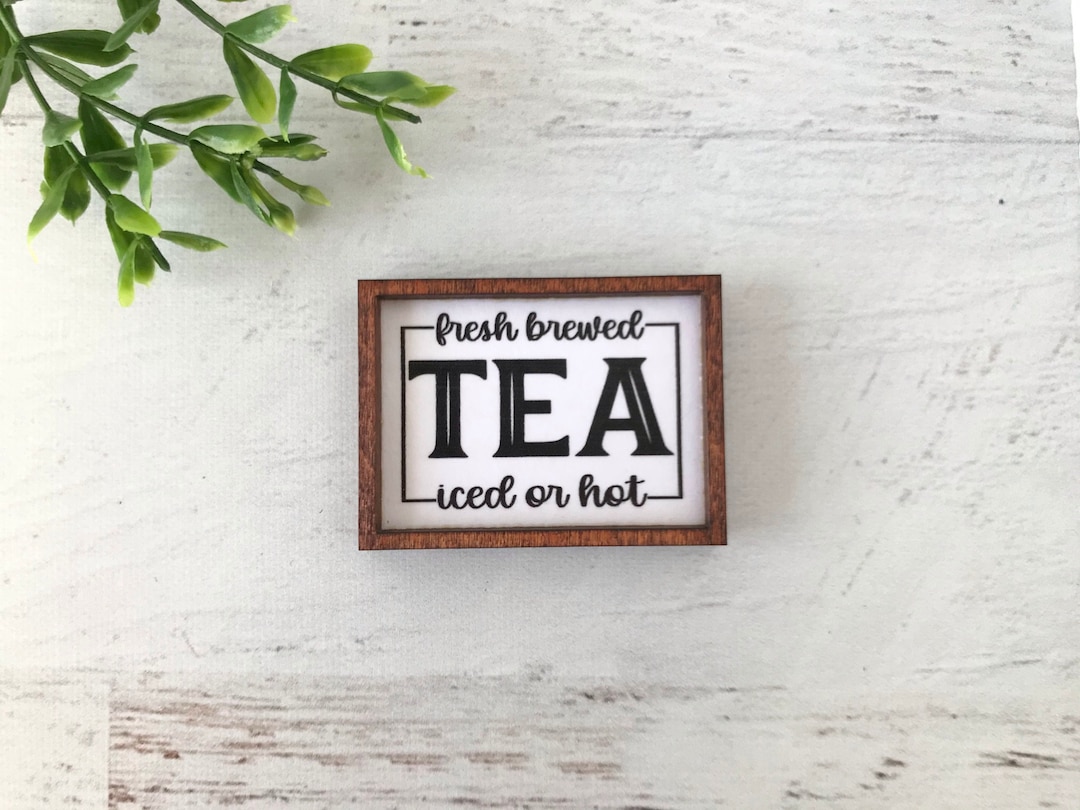 Wood Framed Miniature Sign | Farmhouse Type | Tiered Tray Décor ...
