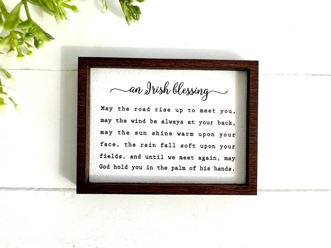 Wood Framed Miniature Sign | Farmhouse Type | Tiered Tray Décor ...