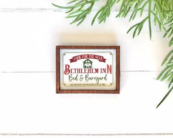 Bethlehem Inn Wood Sign - Etsy