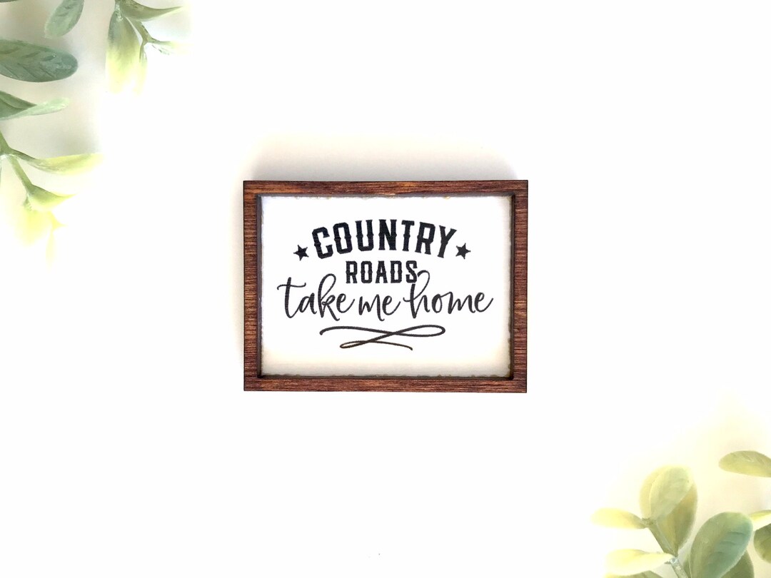Wood Framed Miniature Sign | Farmhouse Type | Tiered Tray Décor ...