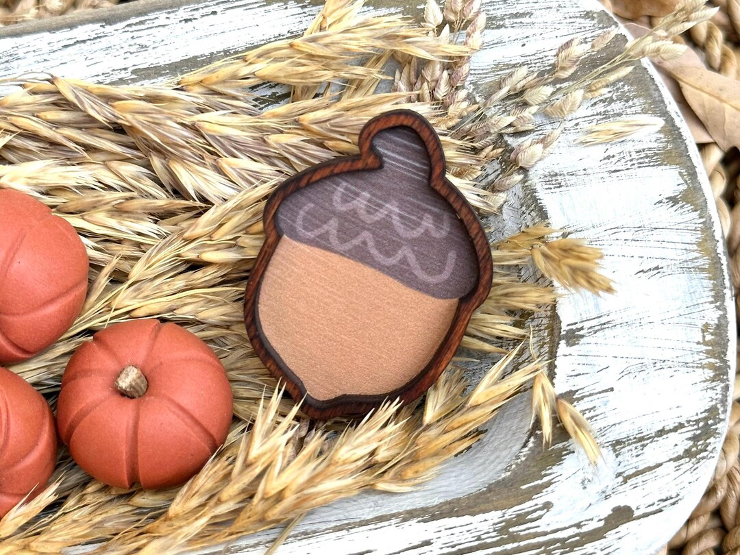 Mini Acorn Magnet Set | Wood Framed Miniature Signs | Tiered Tray ...