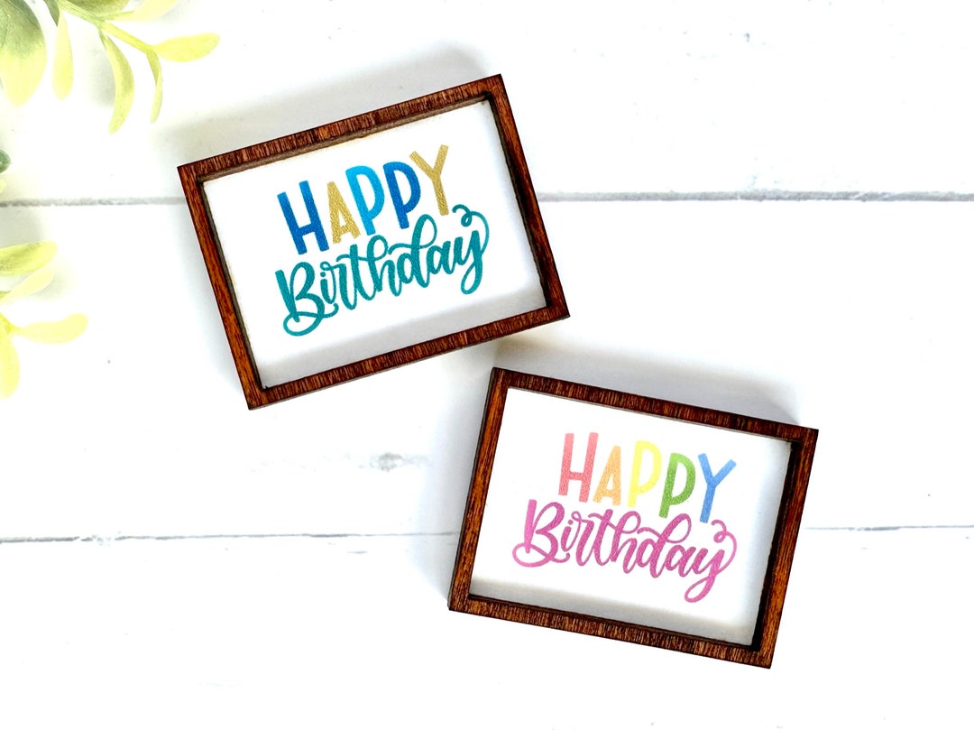 Wood Framed Miniature Sign | Farmhouse Type | Tiered Tray Décor ...