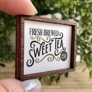 Wood Framed Miniature Sign Farmhouse Type Tiered Tray Décor Handmade in ...