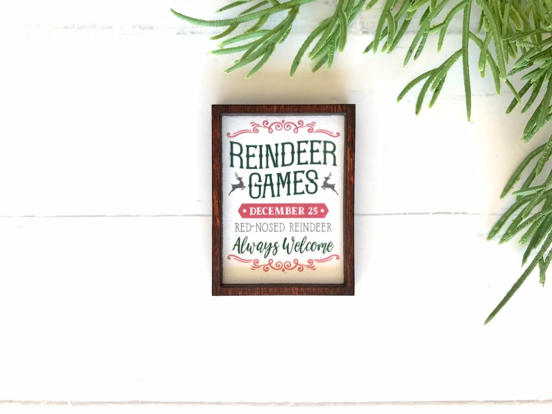 Wood Framed Miniature Sign Farmhouse Type Tiered Tray Décor Handmade in ...