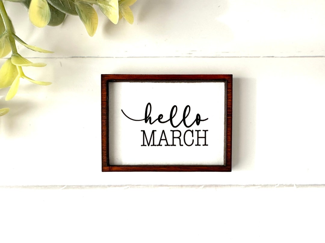 Wood Framed Miniature Sign | Farmhouse Type | Tiered Tray Décor ...