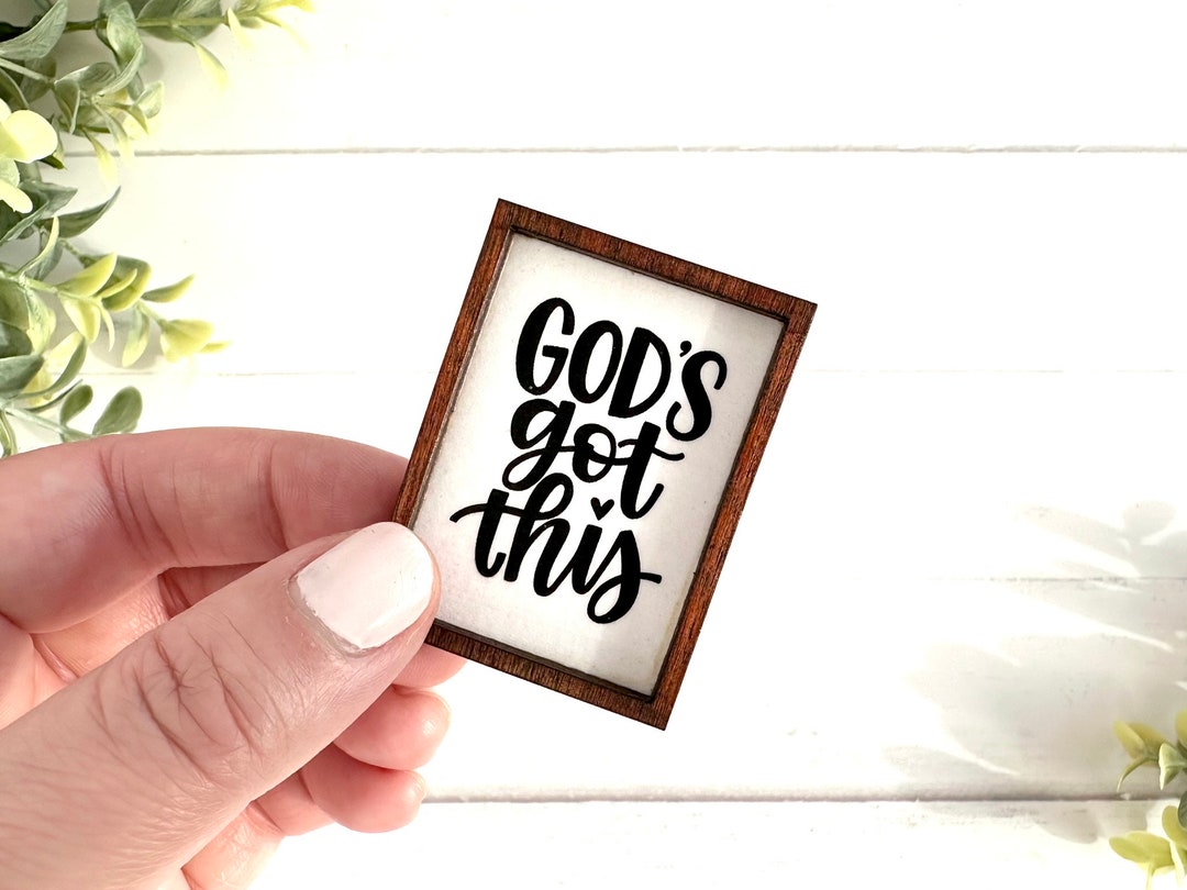 Wood Framed Miniature Sign | Farmhouse Type | Tiered Tray Décor ...