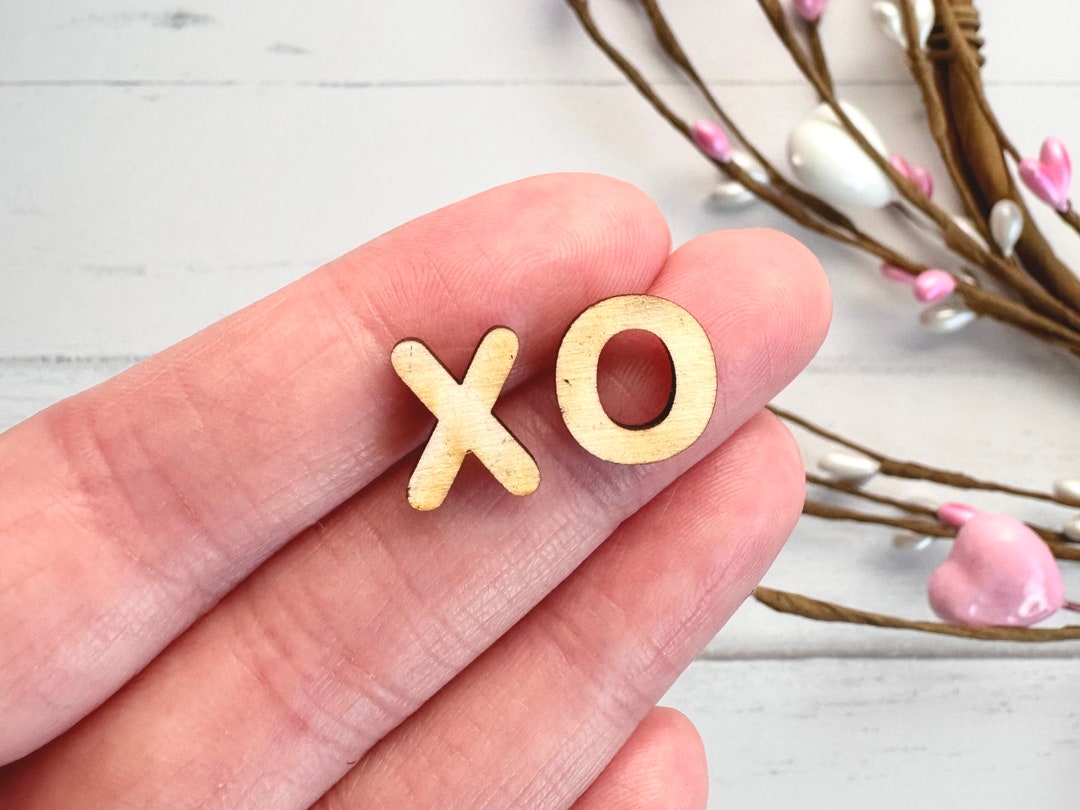 Extra Tiny Wood X's and O's Cut Outs DIY Crafts Tiered Tray Décor ...