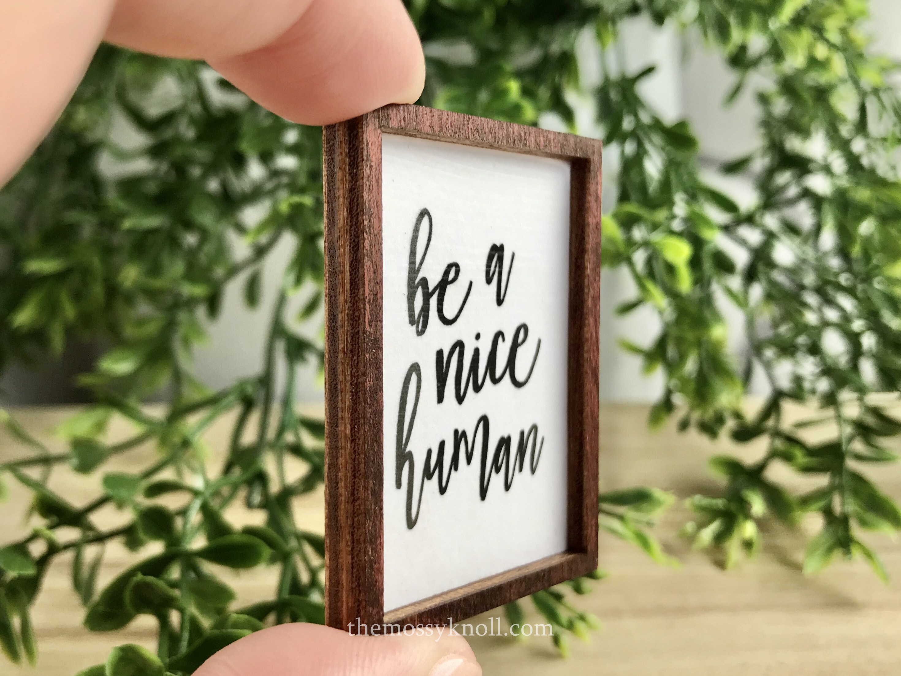 Wood Framed Miniature Sign Farmhouse Type Tiered Tray | Etsy