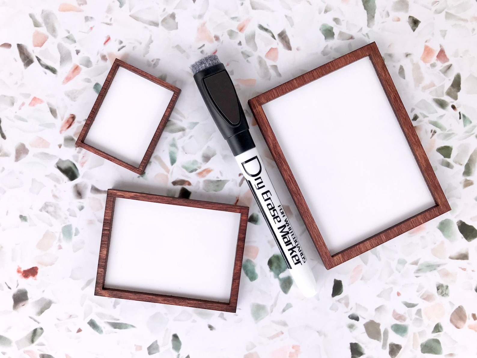 Whiteboard Sign Rectangle Wood Framed Miniature Whiteboard - Etsy