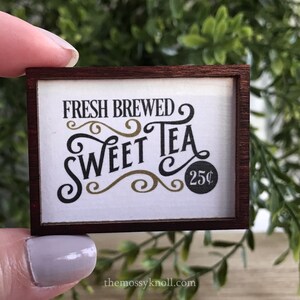 Wood Framed Miniature Sign Farmhouse Type Tiered Tray Décor Handmade in ...