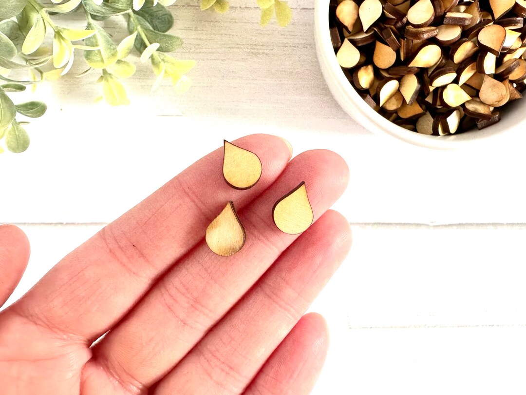 Extra Tiny Wood Rain Drop Cut Outs | DIY Crafts | Tiered Tray Décor ...