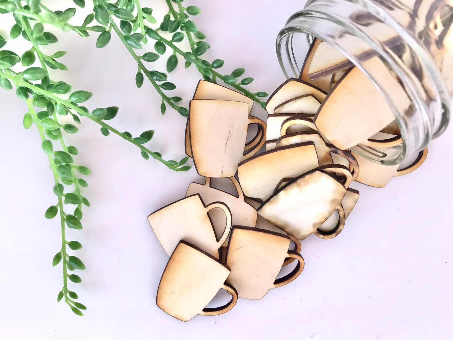 Set of 25 Miniature Wood Mug Cut Outs DIY Crafts Tiered - Etsy