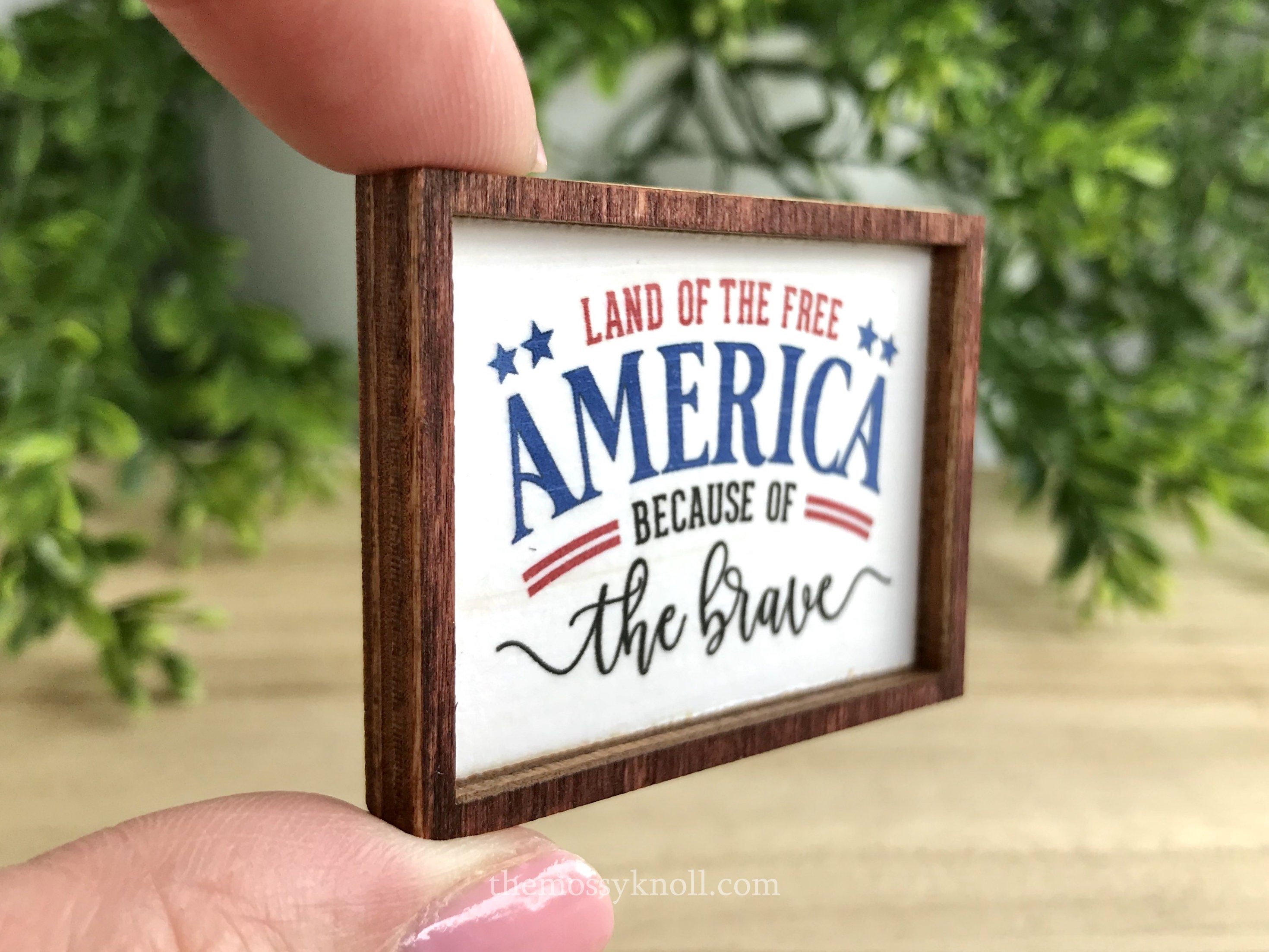 Wood Framed Miniature Sign Farmhouse Type Tiered Tray - Etsy