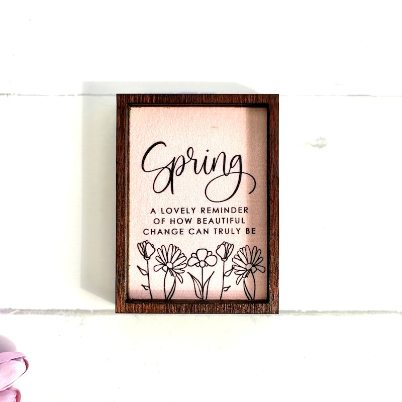 Small Spring Sign - Etsy