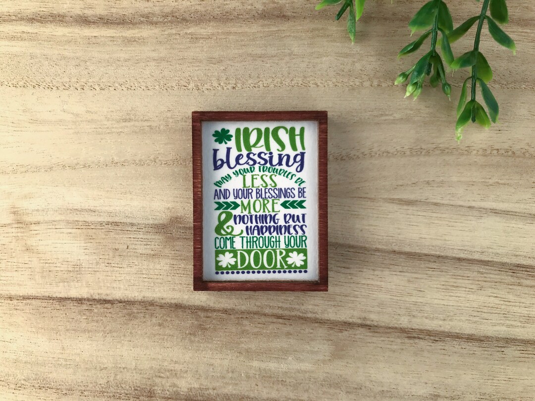 Wood Framed Miniature Sign | Farmhouse Type | Tiered Tray Décor ...