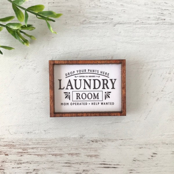 Farmhouse Laundry Sign - Etsy