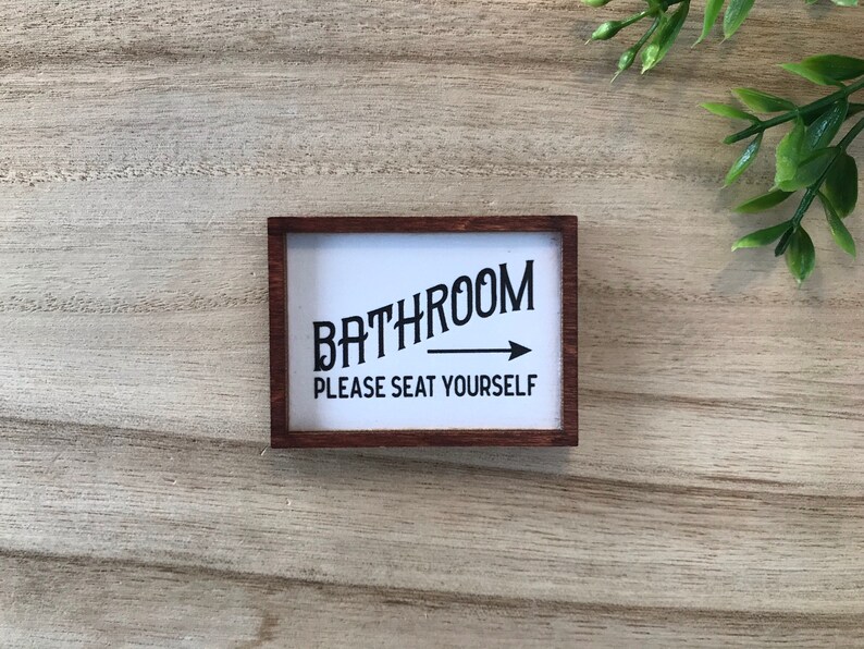 Wood Framed Miniature Sign | Tiered Tray Décor | Handmade in U.S.A ...
