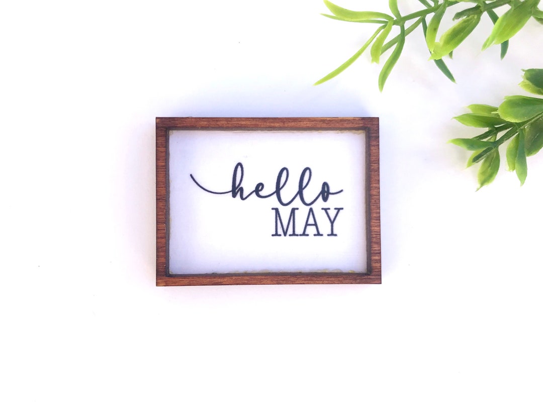 Wood Framed Miniature Sign | Farmhouse Type | Tiered Tray Décor ...