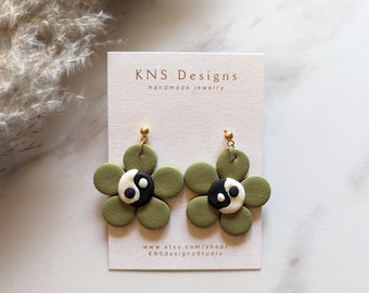 Yin Yang Handmade Polymer Clay Spiritual Funky Earrings - Etsy