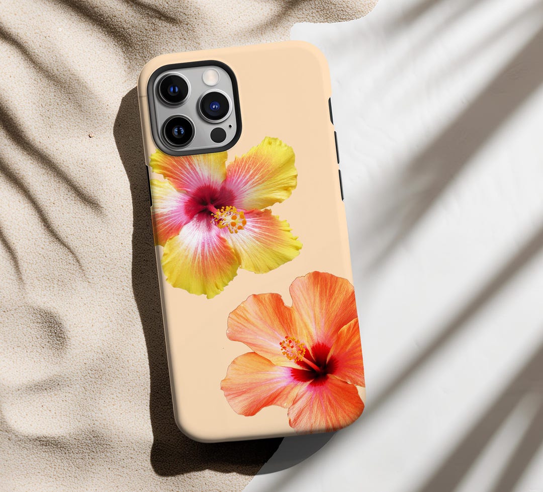 Hibiscus Summer Phone Case iPhone 17e 17 16e 16 15 14 13 12 11 Magsafe ...