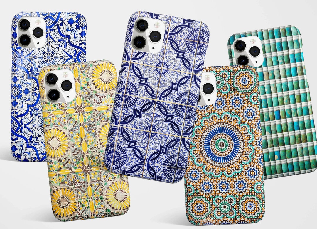 Mosaic Tile Phone Case for iPhone 17e 17 16e 16 15 14 13 12 11 Samsung ...