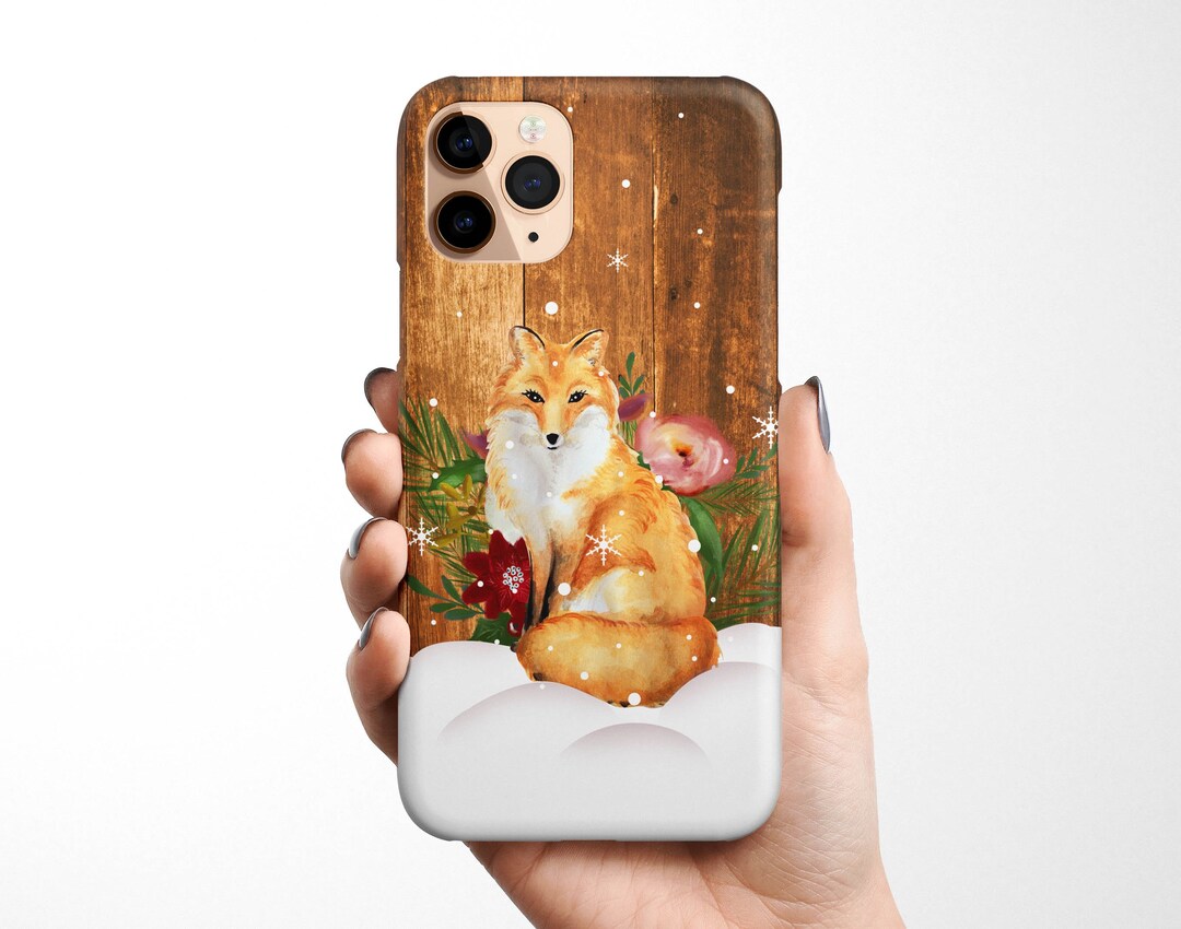 Fox Wood Texture Phone Case for iPhone 17 16e 16 15 14 13, 12 11 ...