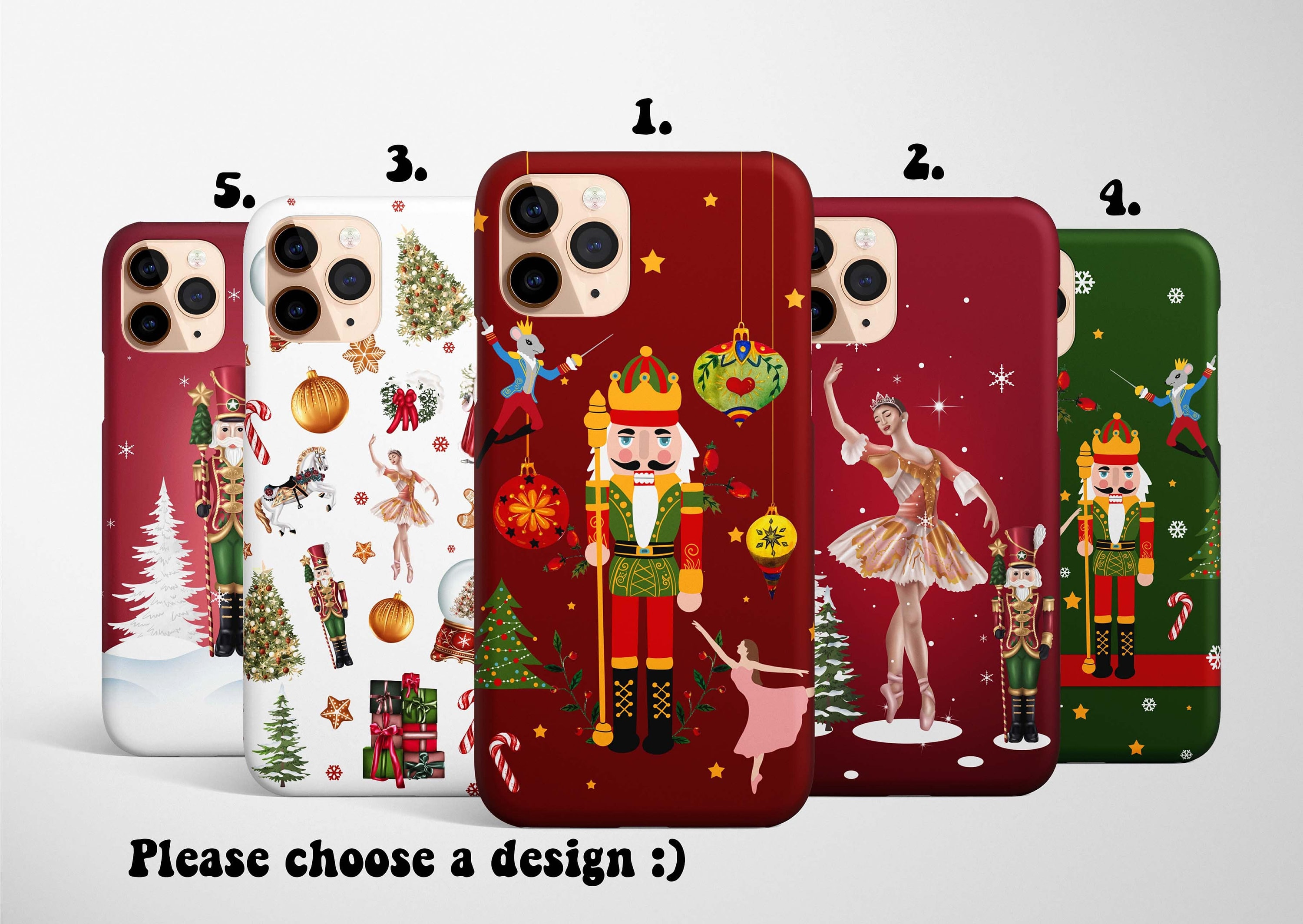 Christmas Nutcracker Ballet Phone Case iPhone 17 16e 16 15 14 13 12 11 ...