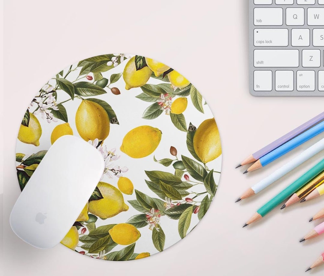 Lemon Mouse Pad Pattern Office Gift Mouse Mat Mouse Pad Mousepad ...