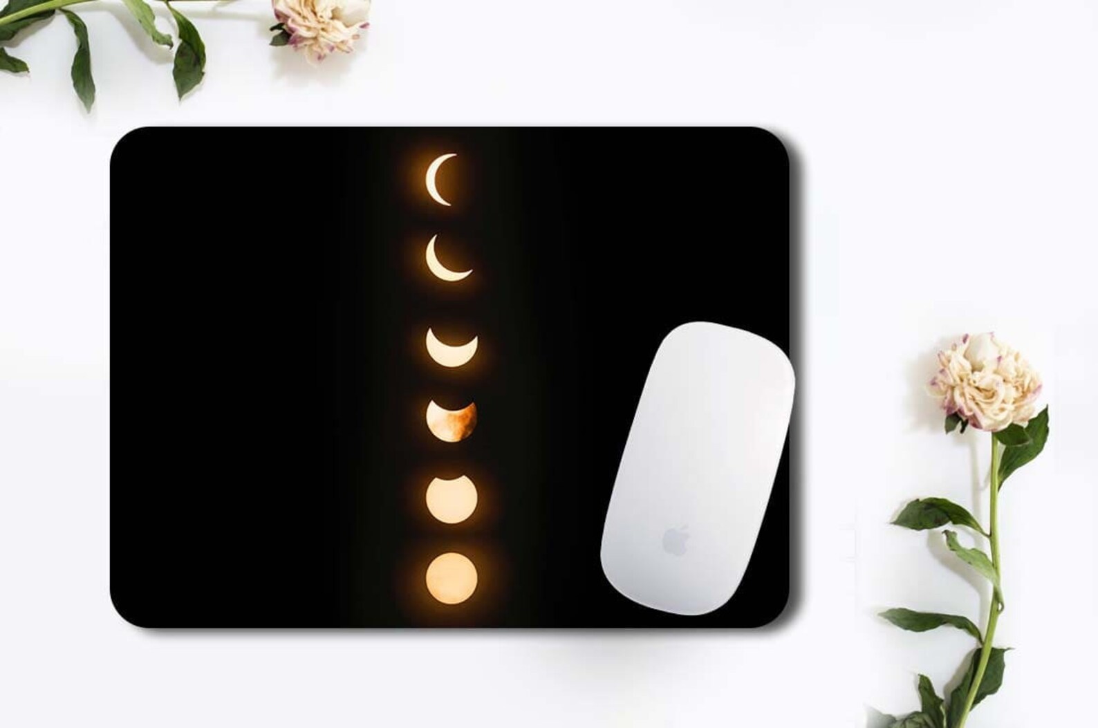 Moon Phases Mouse Pad Pattern Office Gift Mouse Mat Mouse Pad - Etsy