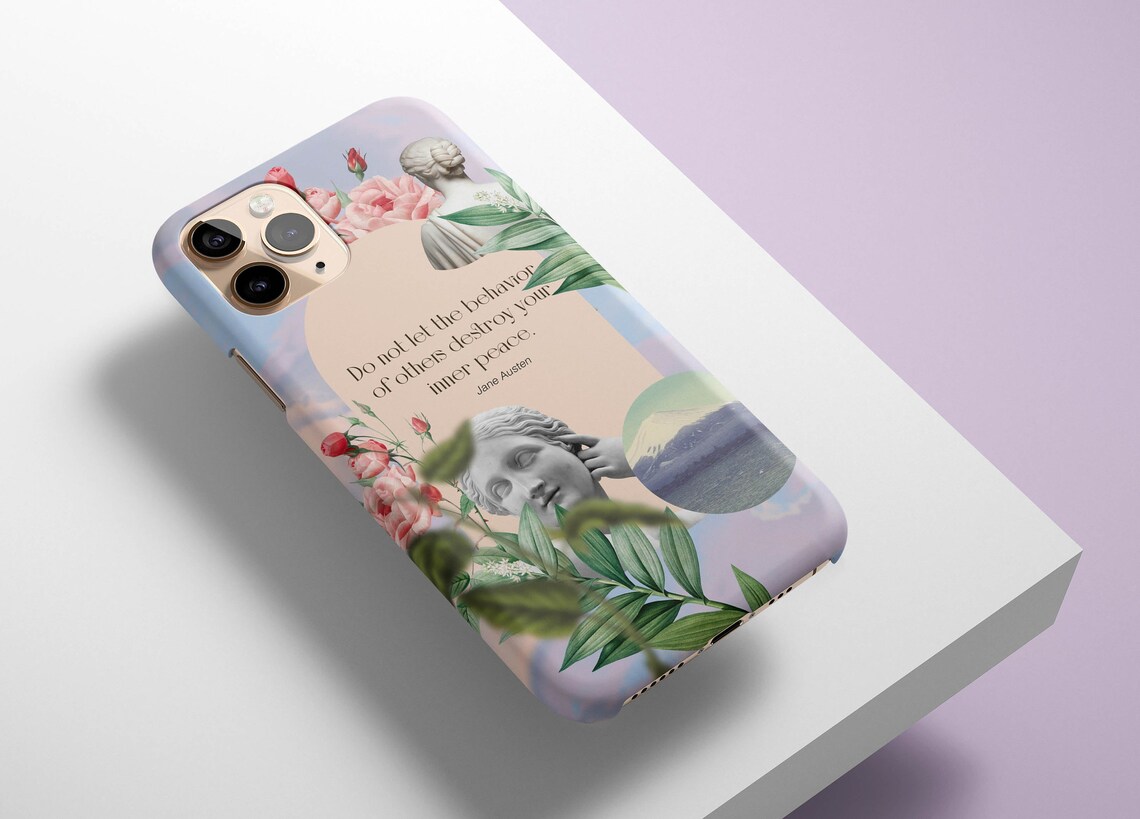 Self Love Jane Austen Quote Phone Case Available for Iphone 14 - Etsy