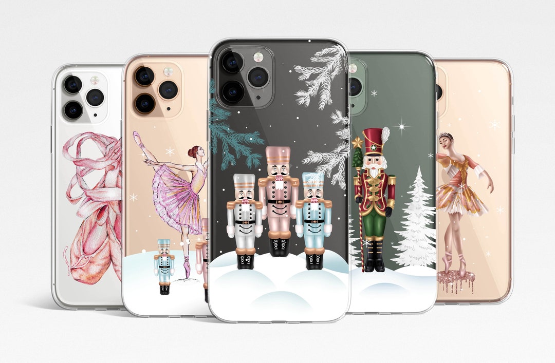 Christmas Nutcracker Clear Phone Case iPhone 17 16e 16 15 14 13 12 11 ...