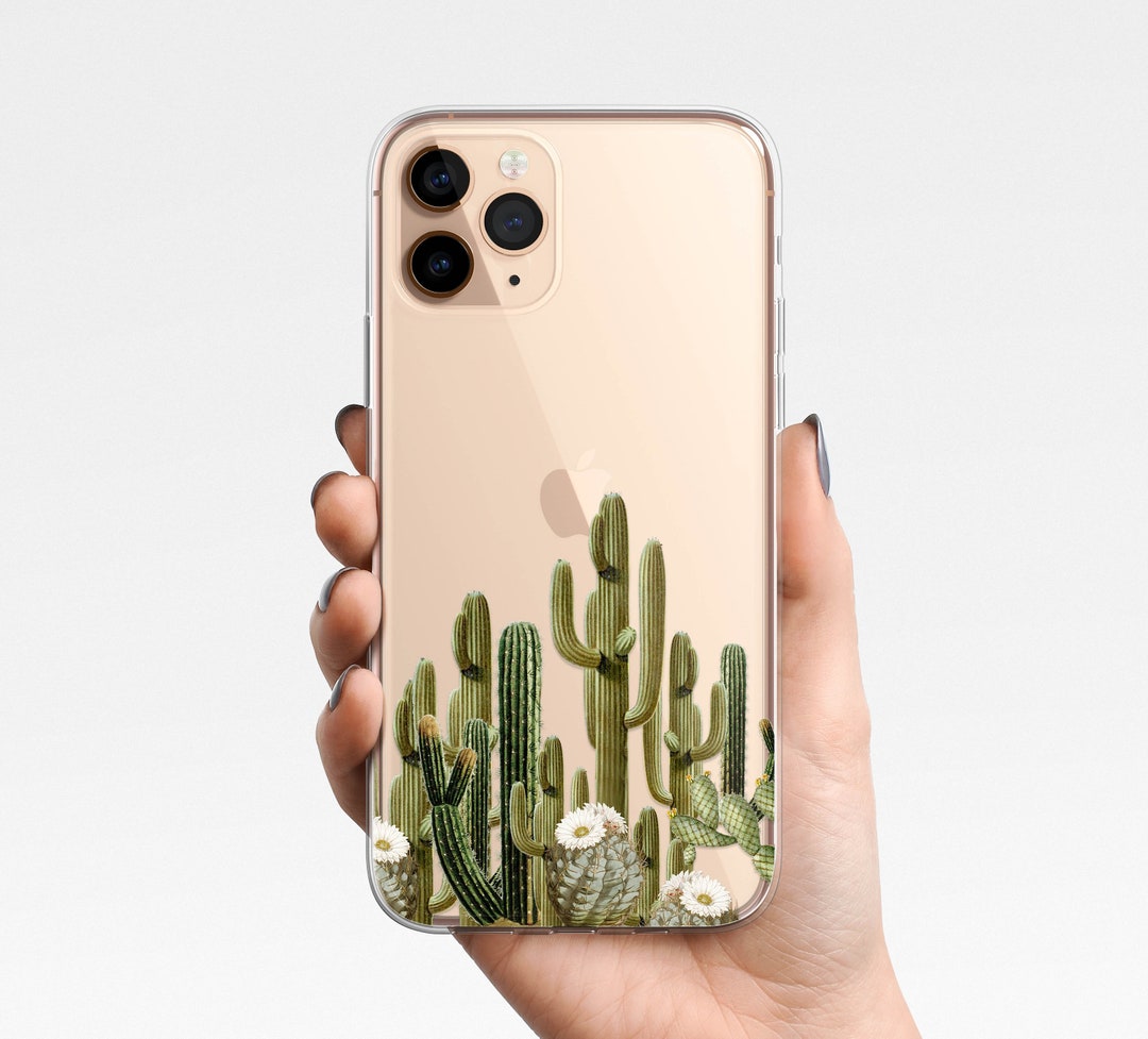 Floral Cactus Phone Case for iPhone 16e 15 14 13 12 11 XS Samsung ...