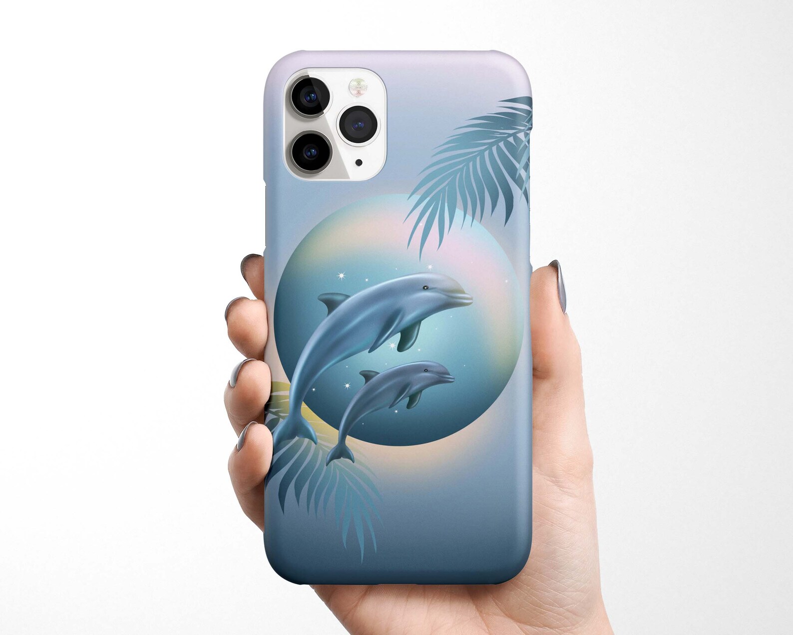 Cute Dolphin Phone Case Available for Iphone 13 12 11 Pro | Etsy