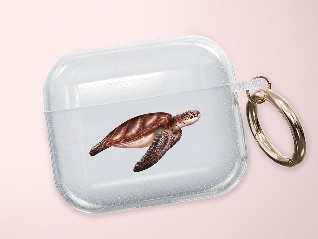 Turtle Sea Ocean Clear Airpods Case, Airpods Pro, 3rd Gen, Original ...