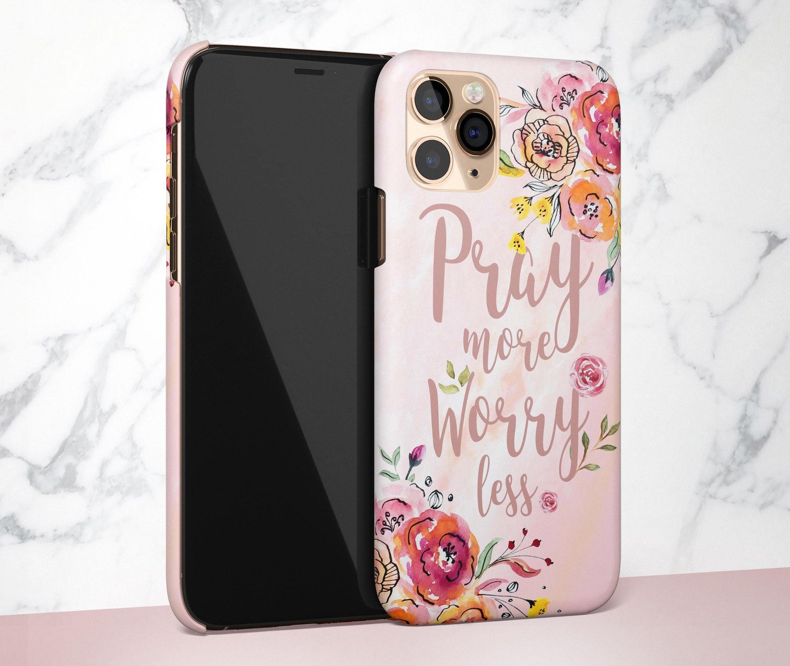 Pray Quote Phone Case for iPhone 17e 17 16e 16 15 14 13 12, 11 Samsung ...