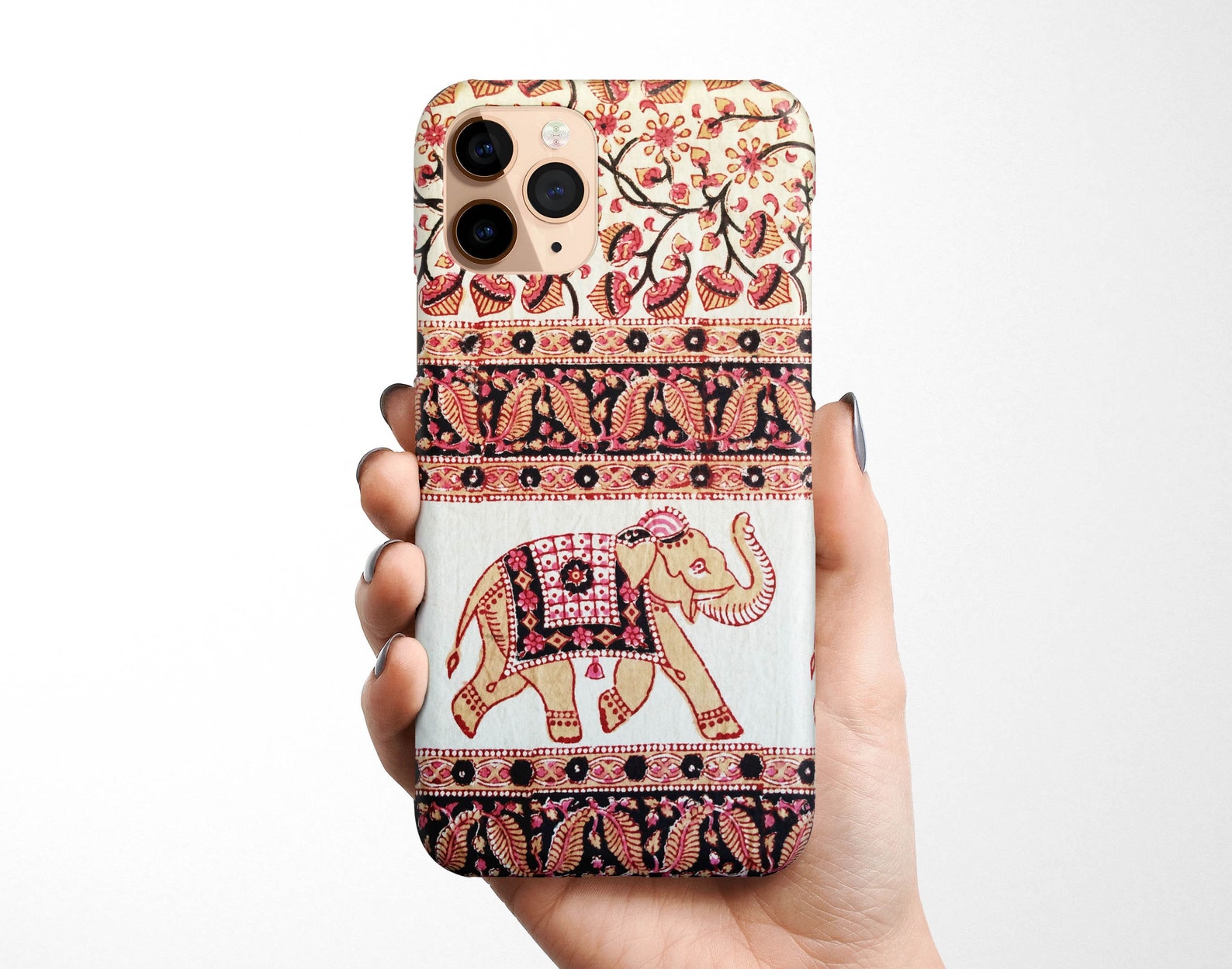 Indian Elephant Embroidery Phone Case Available for Iphone 14 - Etsy