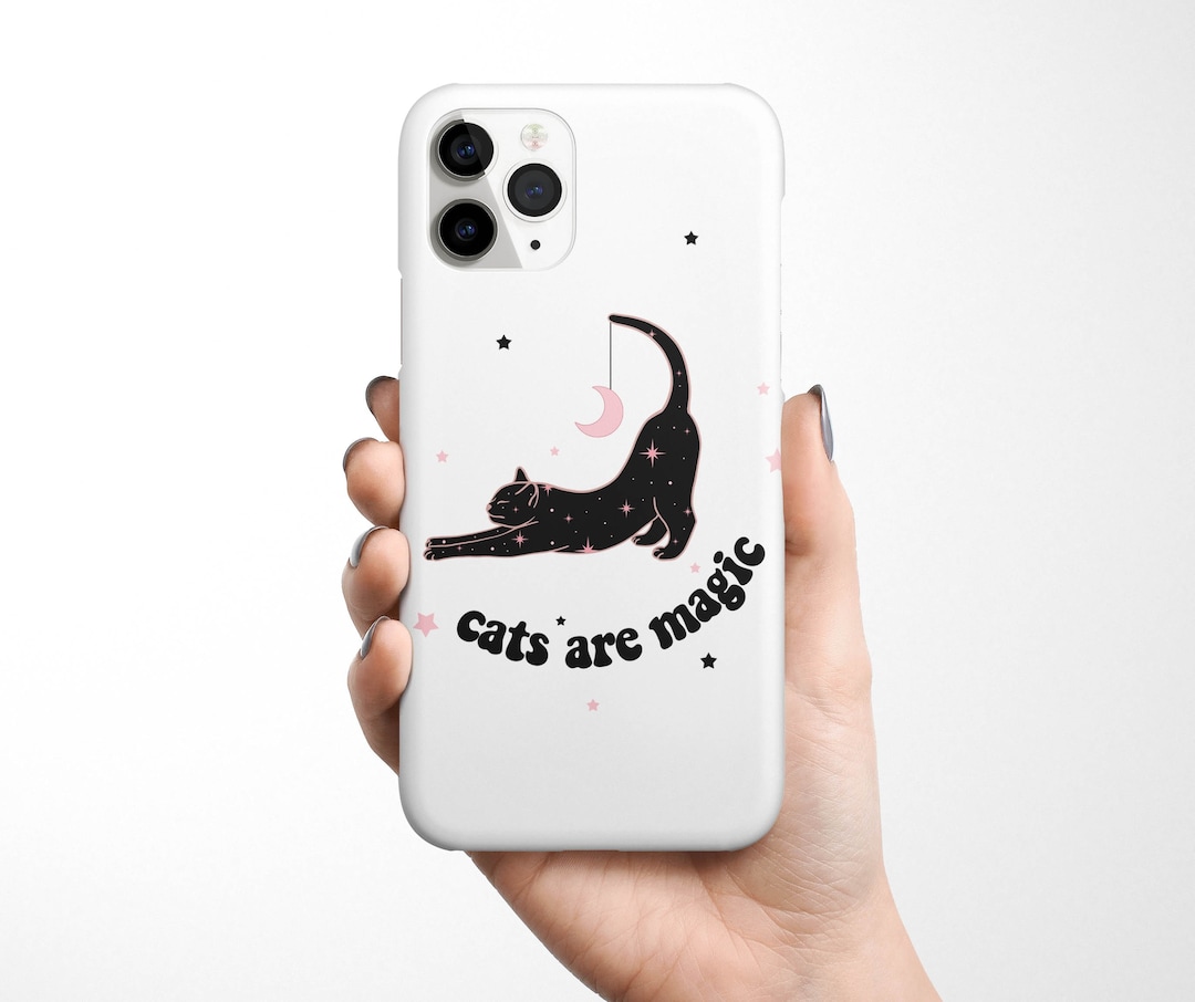 Cats Are Magic Phone Case for iPhone 16e 16 15 14 13 12 11 Samsung ...
