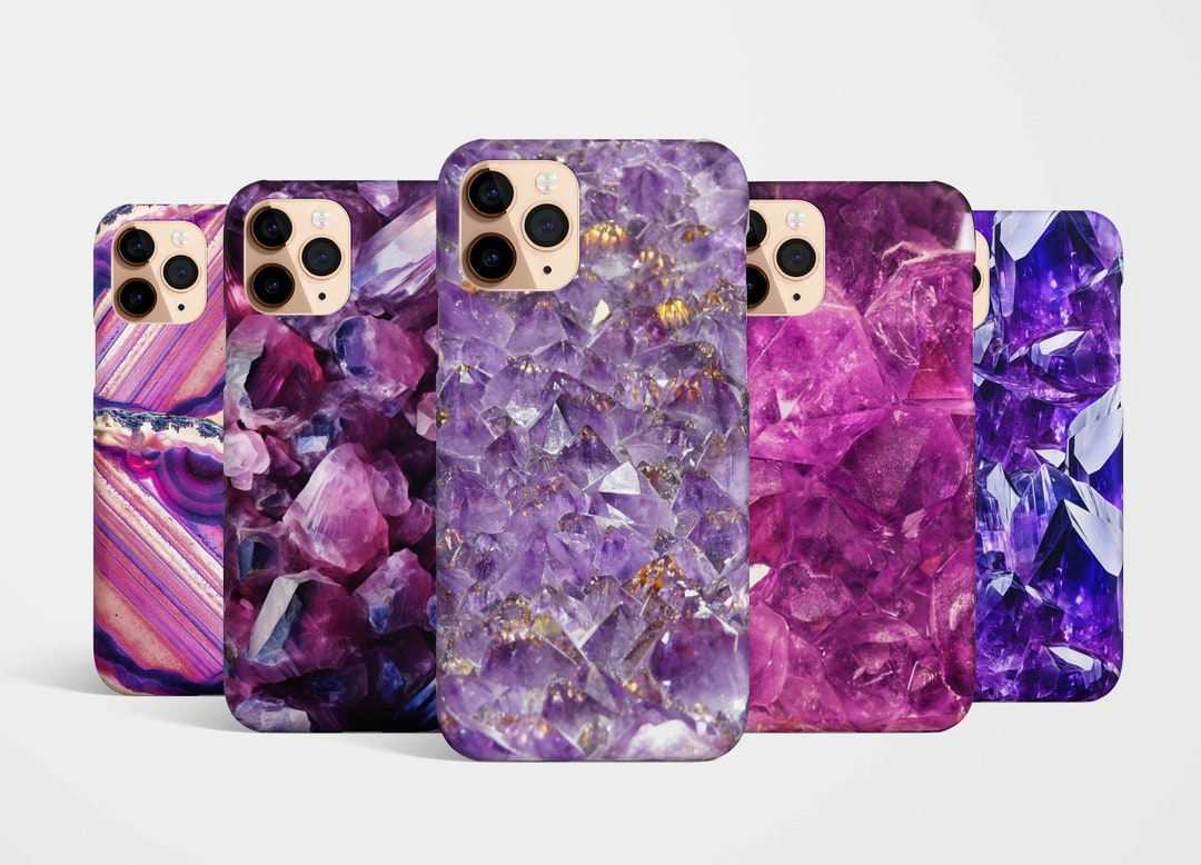Amethyst Crystal Phone Case iPhone 17e 17 16e 16 15 14 13 12, 11 ...