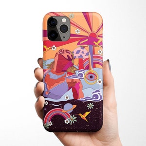 Psychedelic Trippy Phone Case Available for iPhone 15 14 Pro Max 13 12 ...