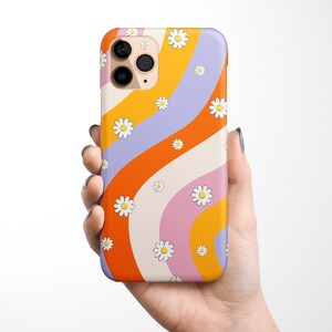 Retro 70s Groovy Phone Case for iPhone 16 15 14 13 12 11 Samsung Galaxy ...