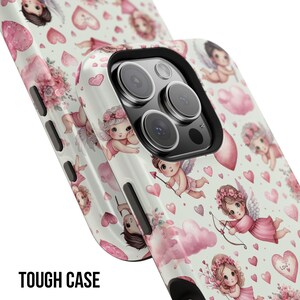 Cute Cupid Angels Hearts Aesthetic Phone Case iPhone 17e 17 16e 16 15 ...