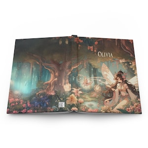Custom Name Fairy Aesthetic Journal Pink Notebook Gift for Her Coquette ...