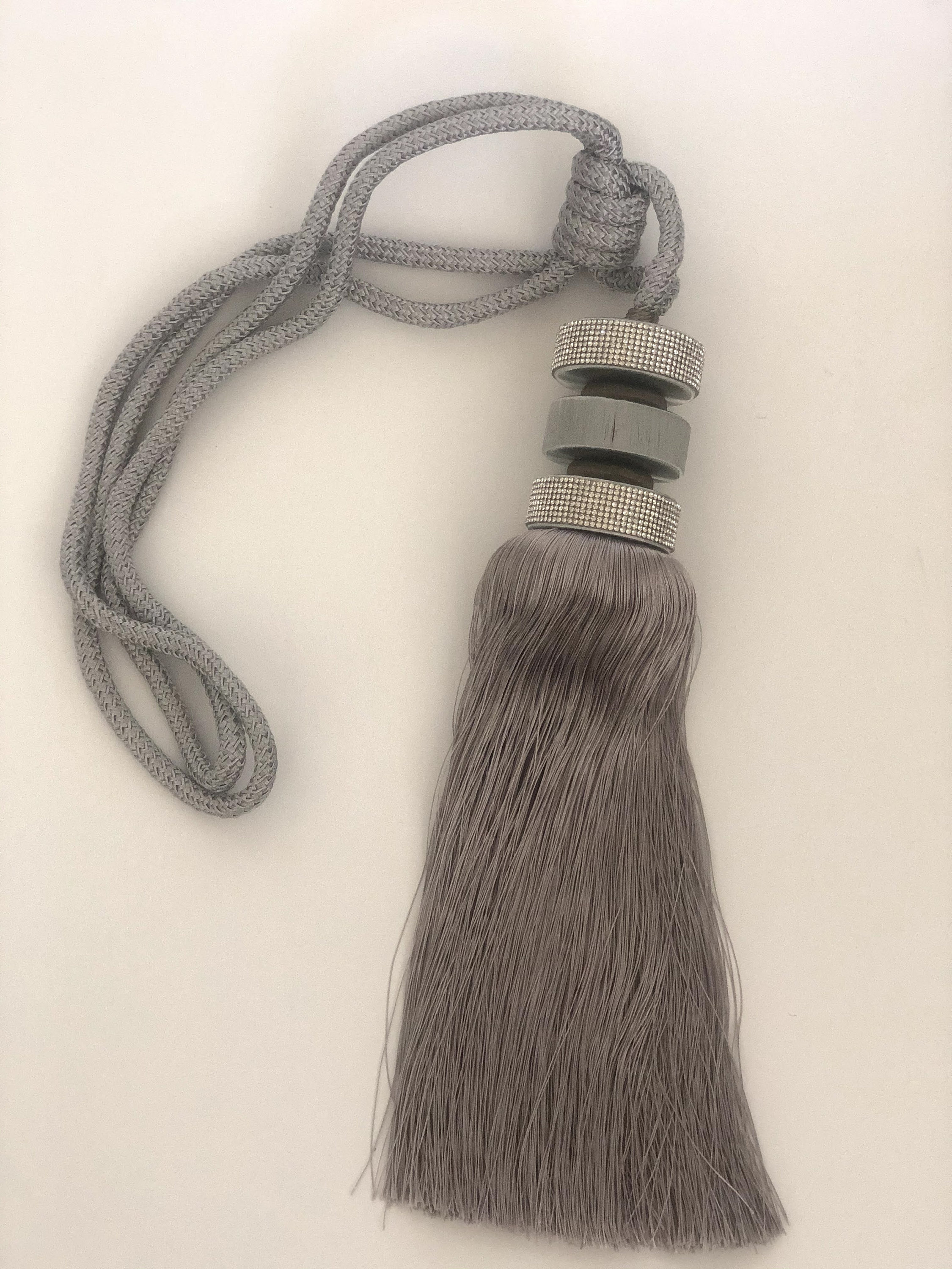 Tassel Tiebacks With Crystal Diamonds / Decorating Tassel - Etsy