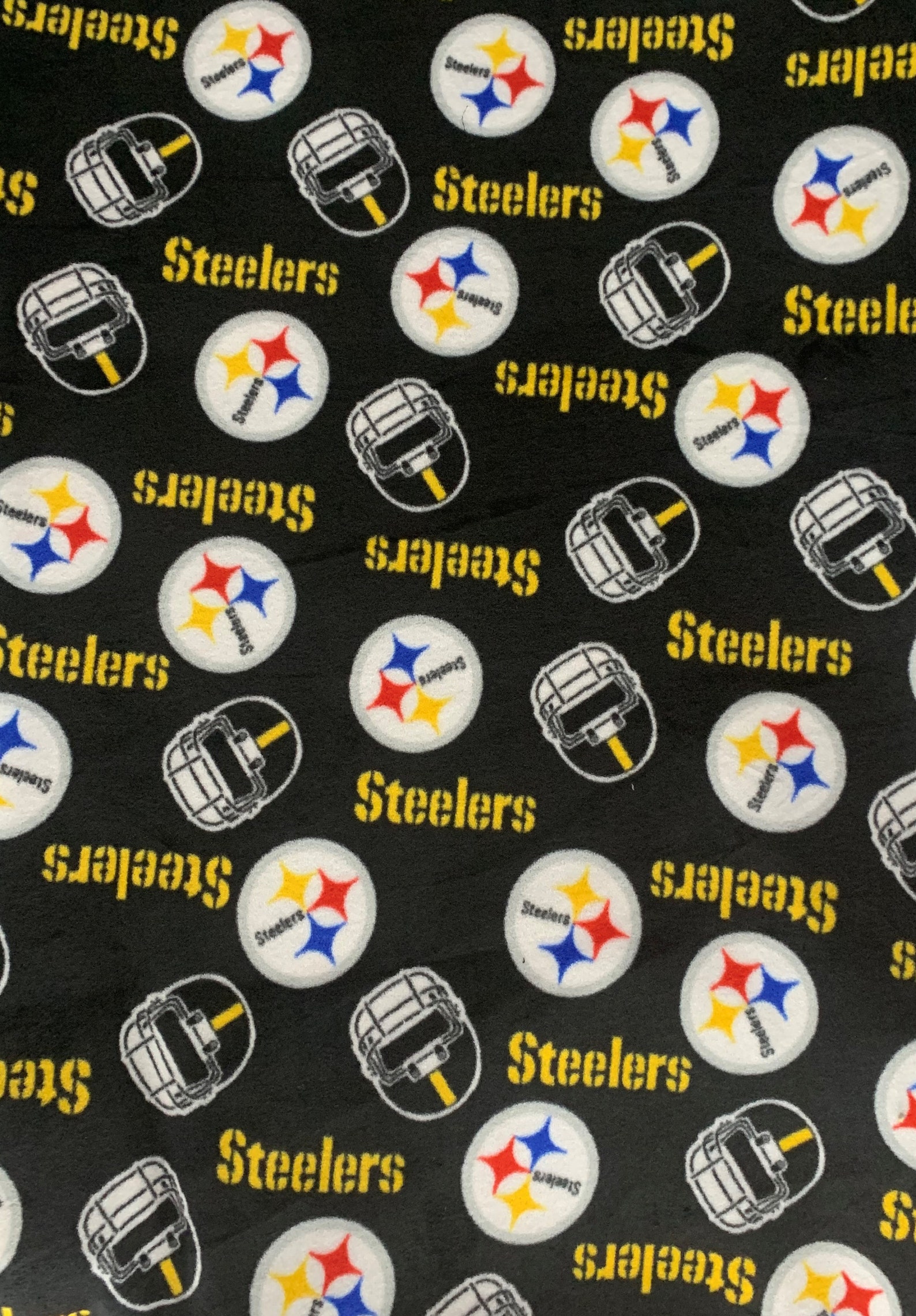 Steelers Fleece Fabric by the Yard, NFL Football Fleece, Soft Warm ...