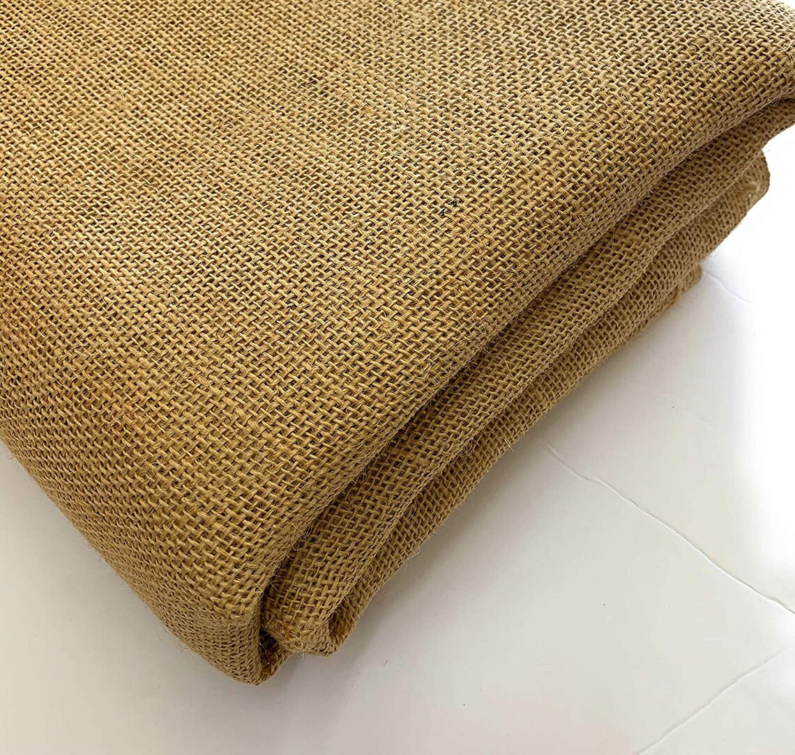 Burlap Premium Natural Vintage Jute Fabric 40 Inches Wide -5 Yards Fold ...
