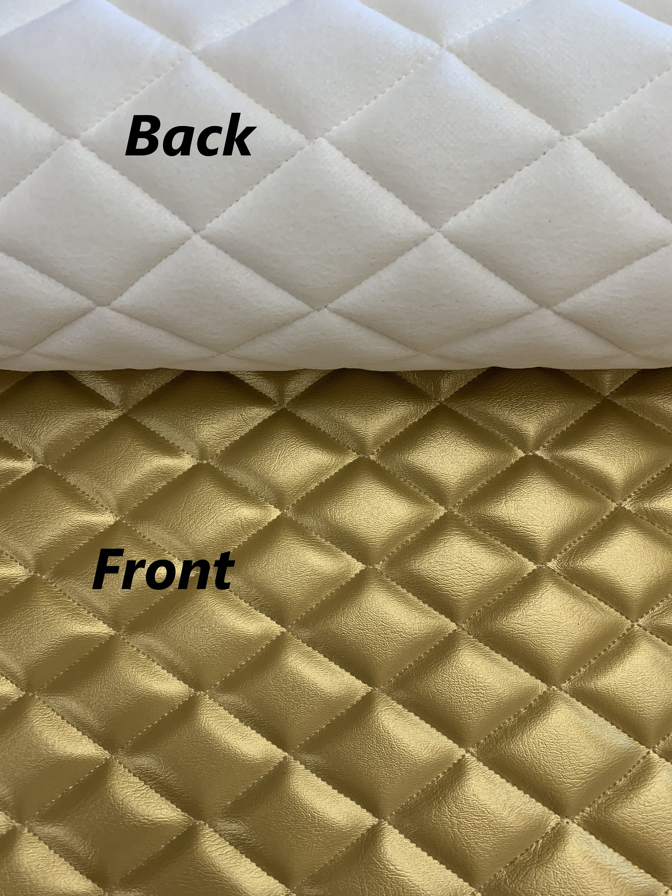Vinyl Diamond Fabric / Quilt Fabric / 2"x3" Quilted Fabric With 3/8 ...