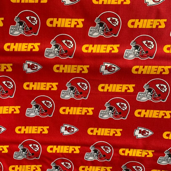 Kansas City Chiefs Fleece Fabric - Etsy