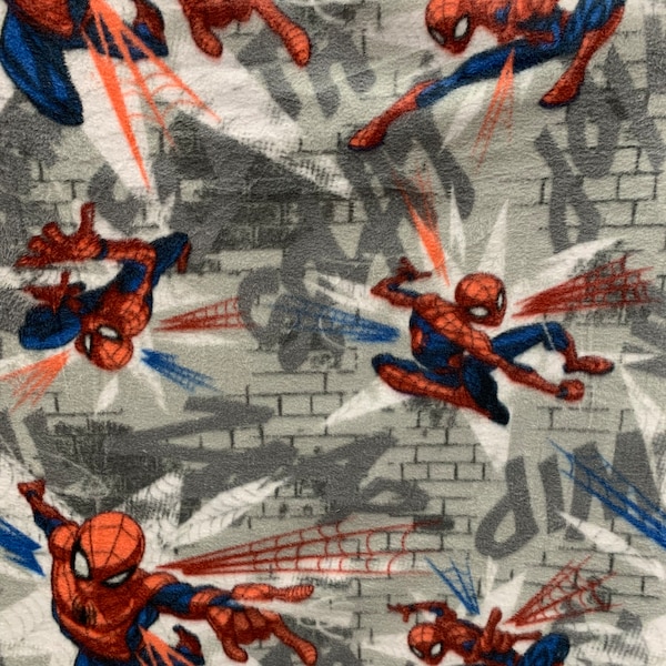 Spiderman Fabric - Etsy