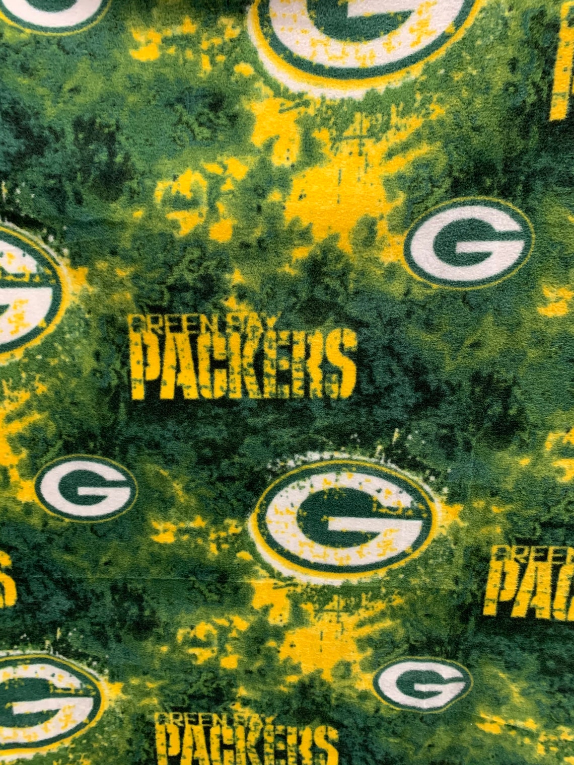 Green Bay Packers Fleece Fabric/ NFL Fleece Fabric / Sold By | Etsy