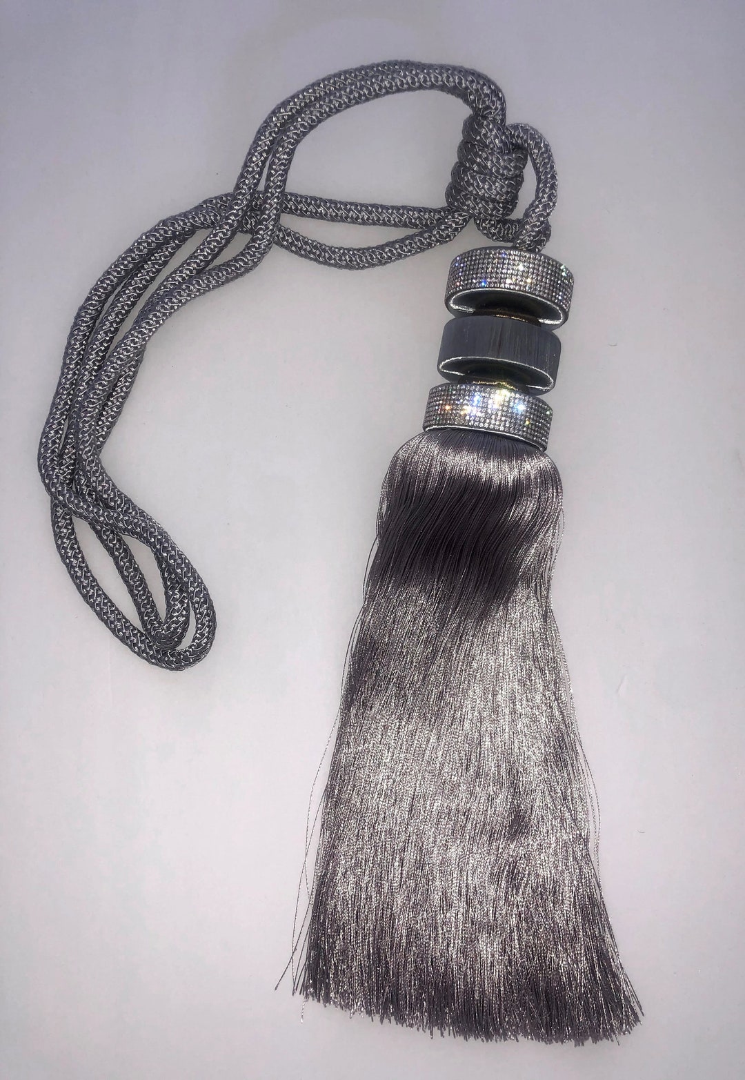 Tassel Tiebacks With Crystal Diamonds / Decorating Tassel, Curtain ...